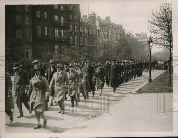 1926 Press Photo great general strike, constables protect life/propert ...