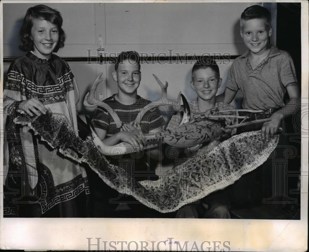 1960 Press Photo Dianne Ritter, Gary Newman, Jimmy Strong and Ricky St ...