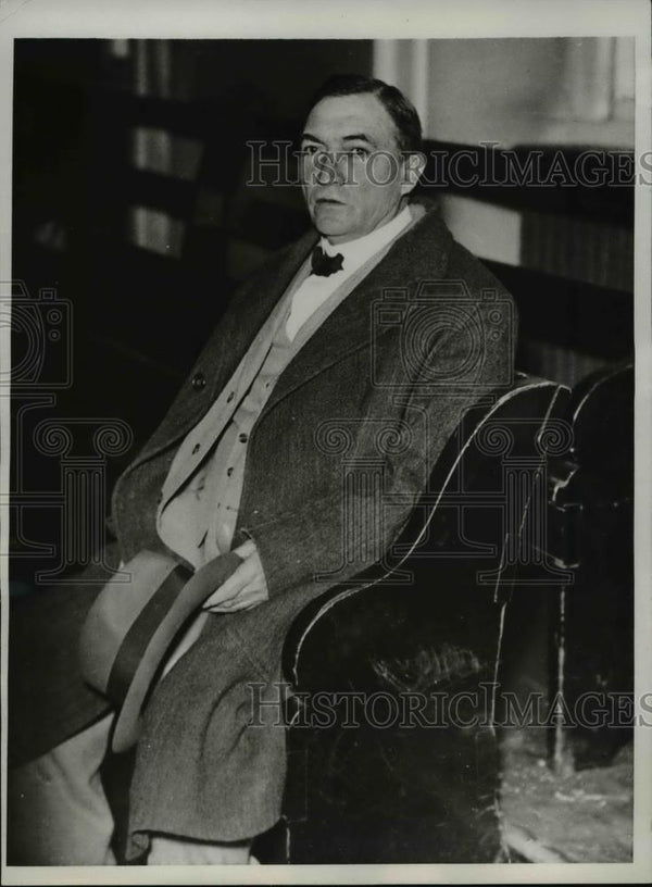 1933 Press Photo Horace Roberts, Sr. at Reopening of Investigation - n ...