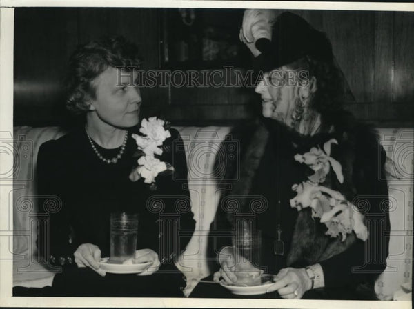 1940 Press Photo Oregon Mrs Wendel Willkie & Mrs Charles McNary at lun ...