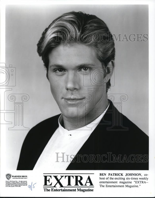 1994 Press Photo Ben Patrick Johnson hosts Extra The Entertainment Mag ...