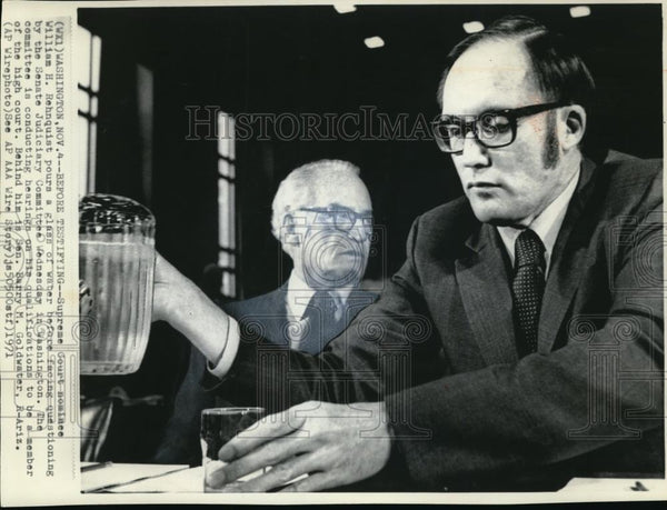 1971 Press Photo Supreme Court nominee William Rehnquist at the Senate ...