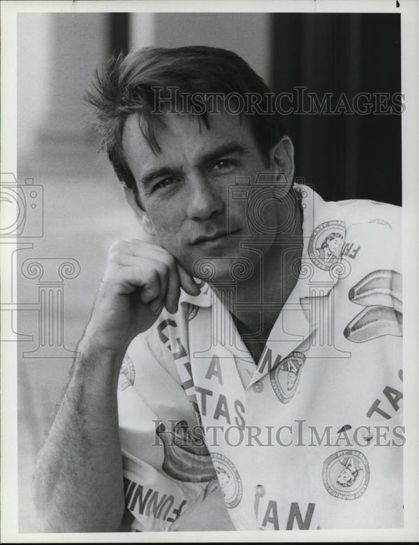 1986 Press Photo John Diehl as Detective Larry Zito in Miami Vice - cv ...