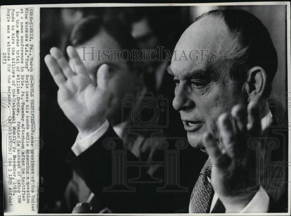 1973 Press Photo Former Pres. of the Unite Mine Workers W.A. "Tony" Bo ...
