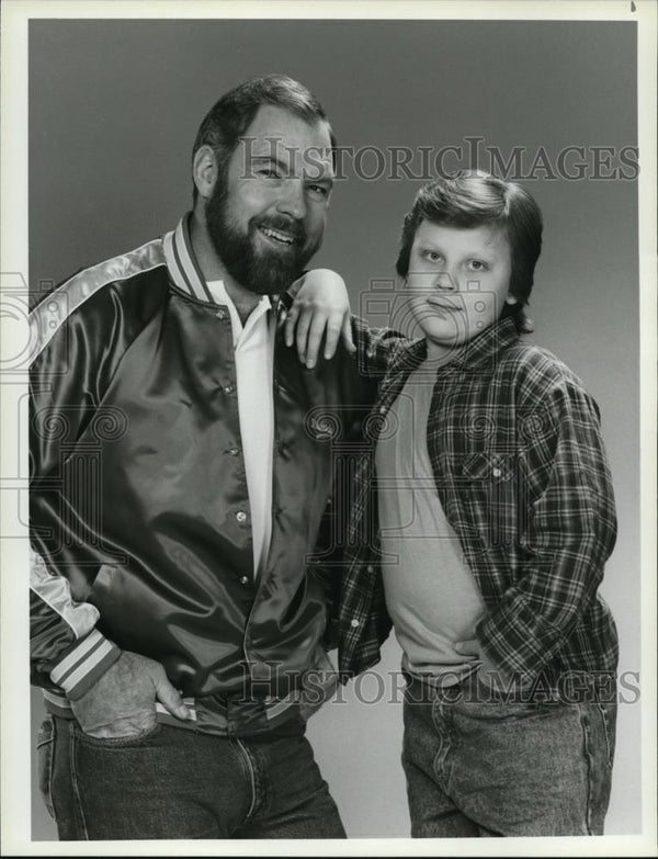 1986 Press Photo Merlin Olsen & Jason Late on Fathers & Sons - cvp3428 ...