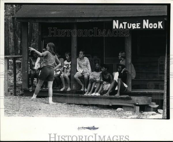 1968 Press Photo Campers at Mount Lawn Summer Camp Bushkill Pennsylvan ...