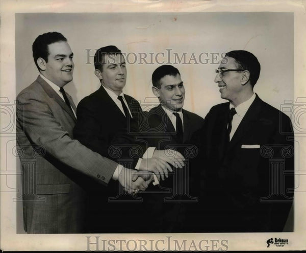 1964 Press Photo Joseph Isaacs, David Teitelbaum, Thomas McNally, Stan ...