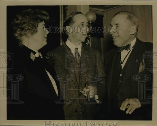1939 Press Photo Ambassador Claude Bowers to Spain, Rep's Edith Rogers ...