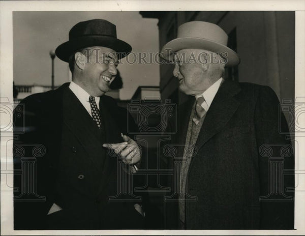 1940 Press Photo Vice Pres. John Garner and Atty.General Robert Jackso ...