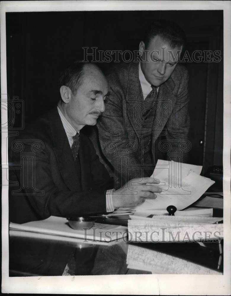 1942 Press Photo Attorney General Francis Biddle, Carl G. Harrison Was ...