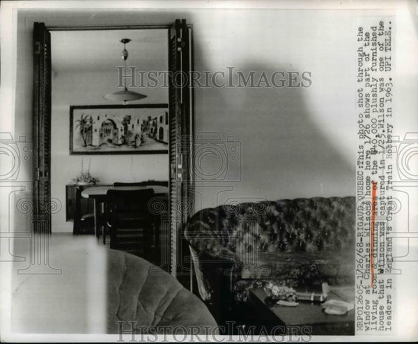 1968 Press Photo Charles Wilson home one of England Great Train Robber ...