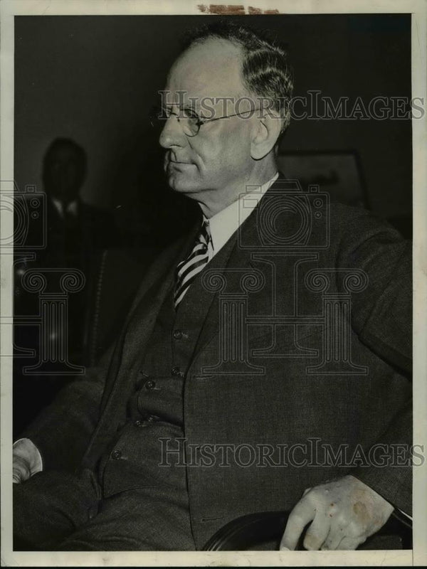 1934 Press Photo Robert Fechner Director of Emergency Conservation Wor ...