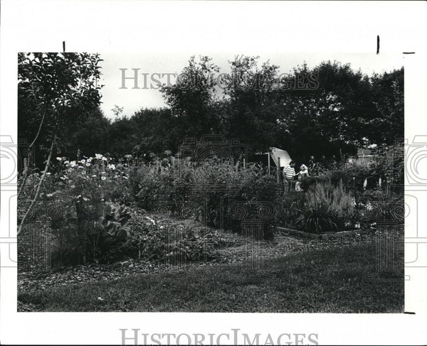 1990 Press Photo Scott Kallach, Mary Ellen Kallach, and niece Amanda G ...