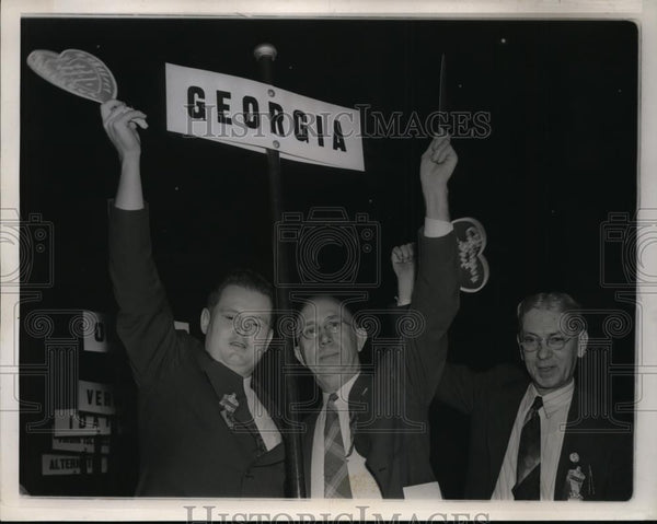 1940 Press Photo Georgia's Delegates to Democrat Convention in Chicago ...