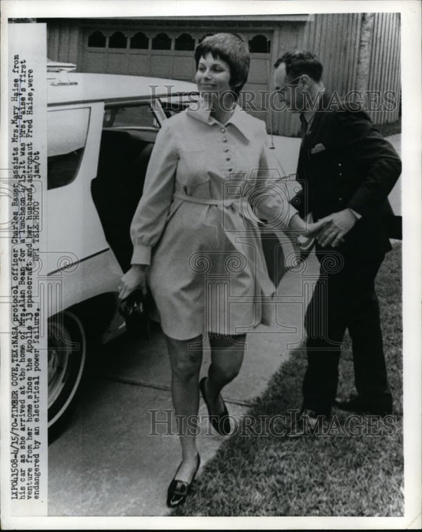 1970 Press Photo Mrs Mary Haise wife of Apollo 13 Astronaut Fred Haise ...