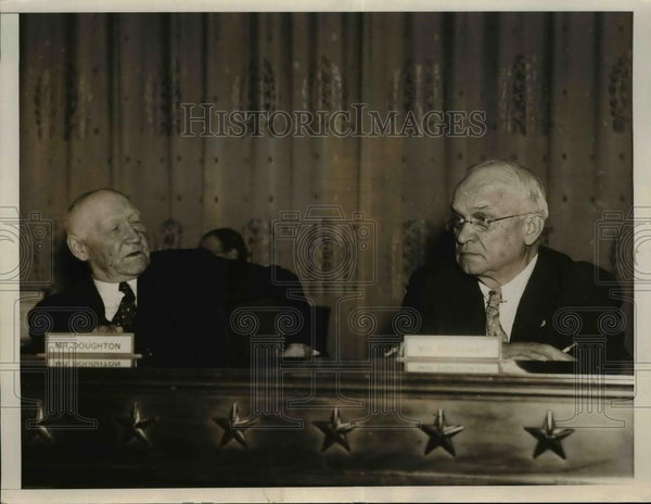 1936 Press Photo NC Rep Robert Doughton & Rep Allen Treadway of Mass ...
