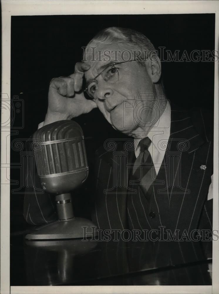 1942 Press Photo Marshall J Fitzgerald testified before the Truman Com ...