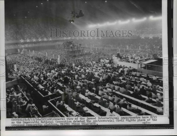1956 Press Photo Democratic National Convention in Chicago Illinois ...