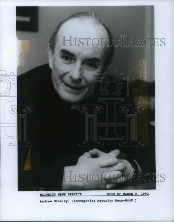1995 Press Photo Andrew Greeley - cvp16568 - Historic Images