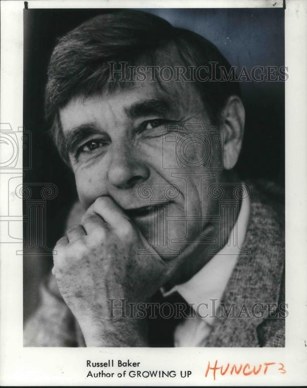 1982 Press Photo Russell Baker Author of Growing Up - cvp08413 ...