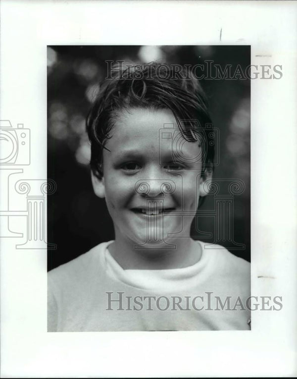 1989 Press Photo Shane Simon, Boys 12 P.D. Tennis Tournament Winner ...