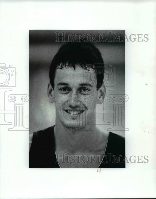 1989 Press Photo Guard Craig Neal from Georgia Tech at the Cavs rookli ...