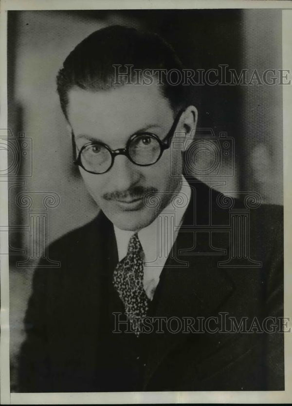 1932 Press Photo Erwin C Thompson Iowa Engineer buried under vacant ho ...