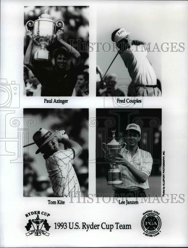 1993 Press Photo Ryder Cup Team, Paul Azinger, Fred Couples, Tom Kite ...