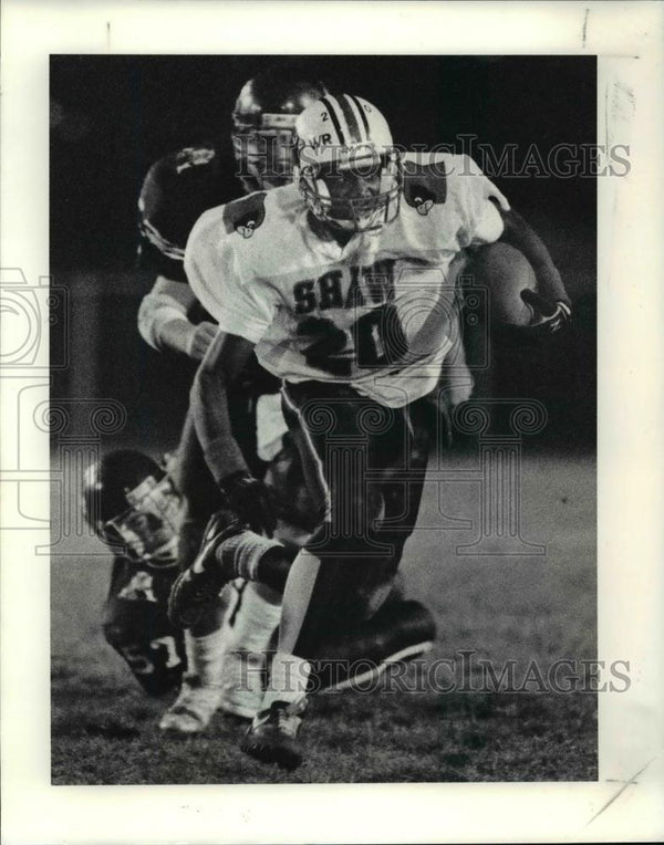 1989 Press Photo DeAndre Houston Returns Punt to Four Yard Line - cvb6 ...