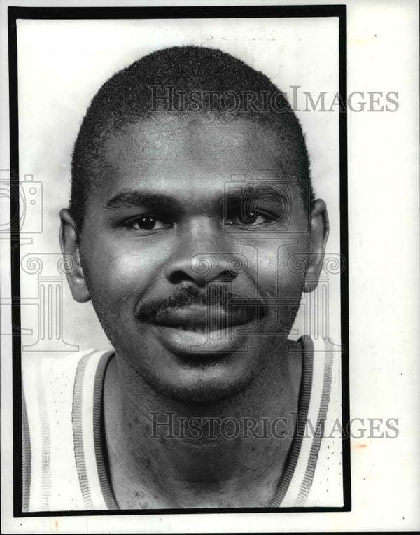 Press Photo Cavs basketball player 88-89 season-Mike Sanders - cvb7037 ...