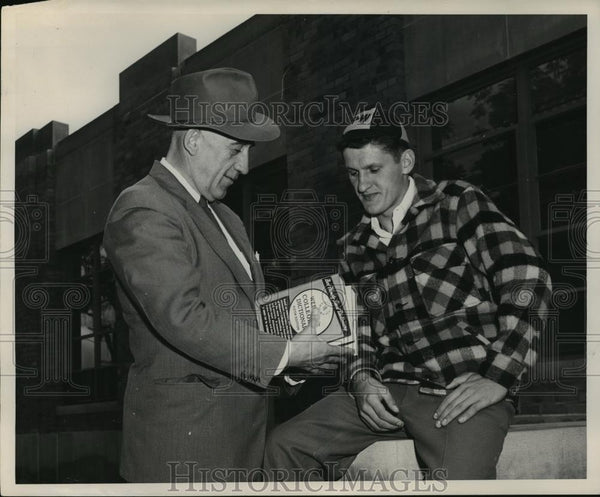 1949 Press Photo Ray Watts, B. Walkletic director and Cleet Grob - cvb ...
