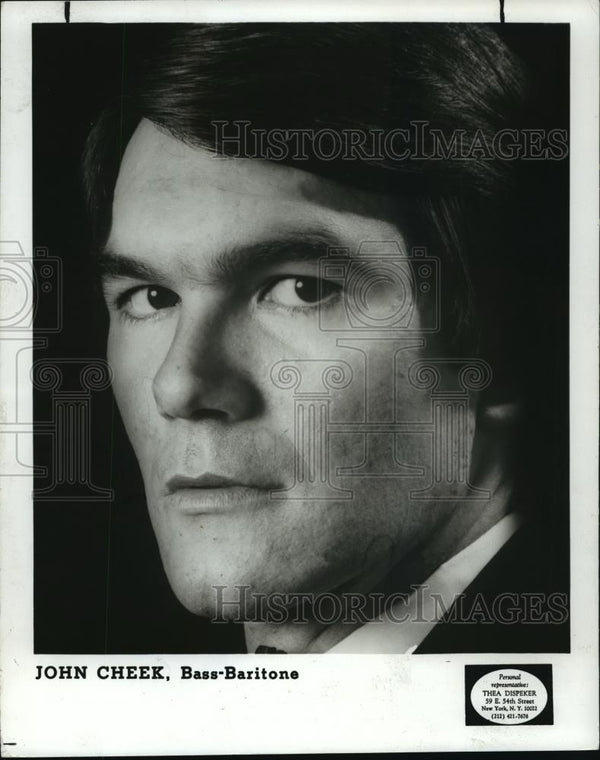 1982 Press Photo Bass-Baritone Singer John Cheek - cvb75843 - Historic ...