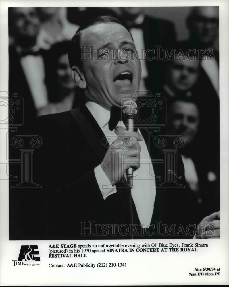 1994 Press Photo Frank Sinatra-Sinatra In Concert at the Royal Festiva ...