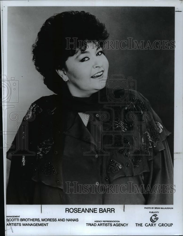 1987 Press Photo Roseanne Barr, comedienne and actress. - cvp98800 ...