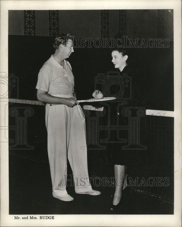 1946 Press Photo Mr. and Mrs. Don Budge, Tennis - cvb76875 - Historic ...