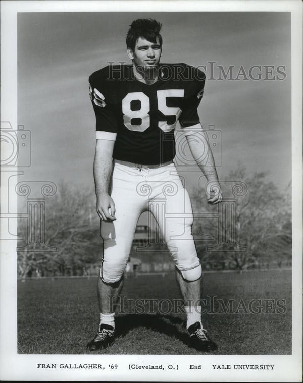 1972 Press Photo Fran Gallagher, Yale Football - cvb76889 - Historic Images