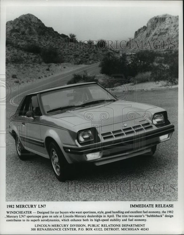 1982 Press Photo 1982 Mercury LN7 - Historic Images