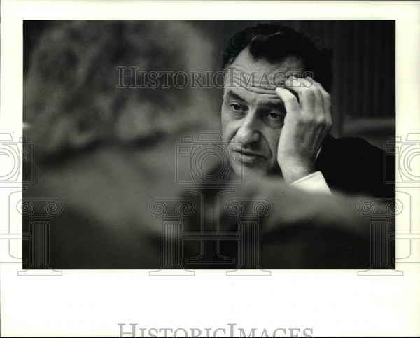 1990 Press Photo Judge Paul Mitrovichin in Alice Lundgren trial in Pai ...