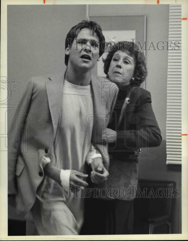 1981 Press Photo John Putch & Jean Stapleton in Angel Dusted on NBC ...