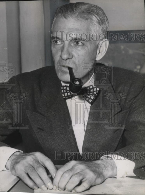 1946 Press Photo Herold (Muddy) Ruel, Assistant to Baseball Commission ...