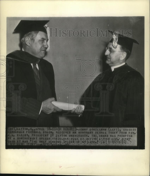1943 Press Photo Football-Jimmy Conzelman, Chicago Cardinals Football ...