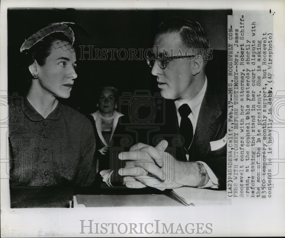 Press Photo Romelle Roosevelt, Wife of James Roosevelt - cvw26455 ...