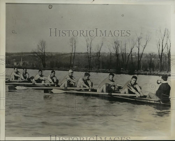 Cornell varsity crew Ed Sowerwine, EH Menges 1935 Vintage Press Photo ...