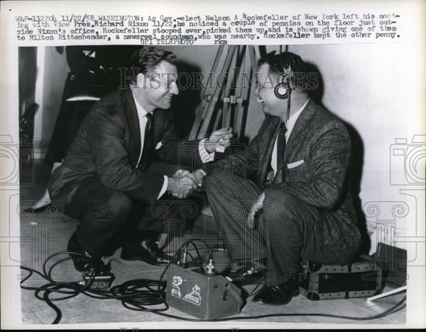 1958 Press Photo Governor Elect Nelson Rockefeller of New York - nee68 ...