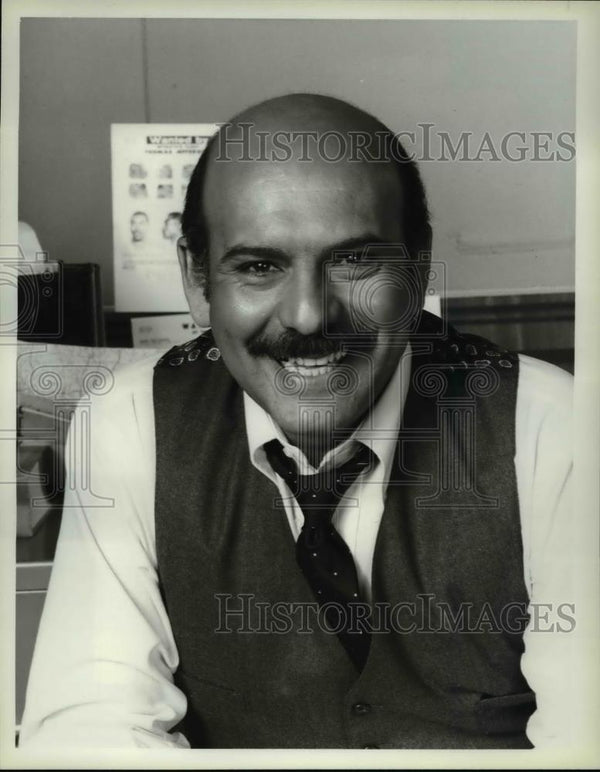 1980 Press Photo Rene Enriquez stars as Lt. Calletano in Hill Street B ...