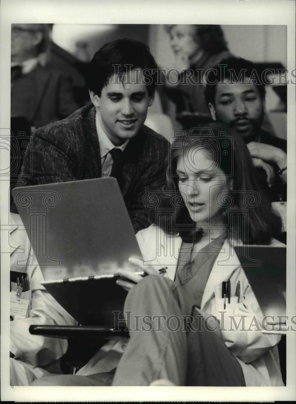 1986 Press Photo Patricia Kalember, Tony Soper in "Kay O'Brien" - cvp6 ...