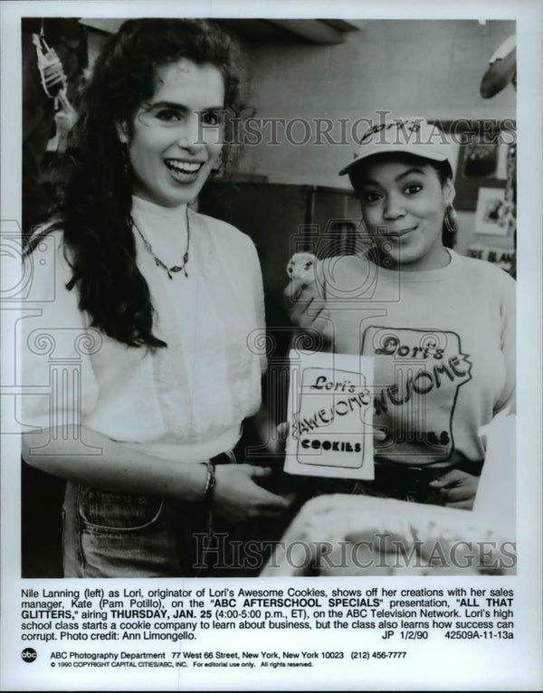 1990 Press Photo Nile Lanning & Pam Potillio in ABC's "All That Glitte ...