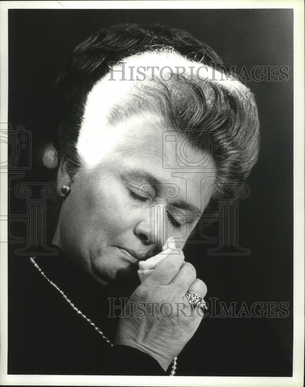 1984 Press Photo Shirley Benedict, Mother of Murder Victim Robin Bened ...