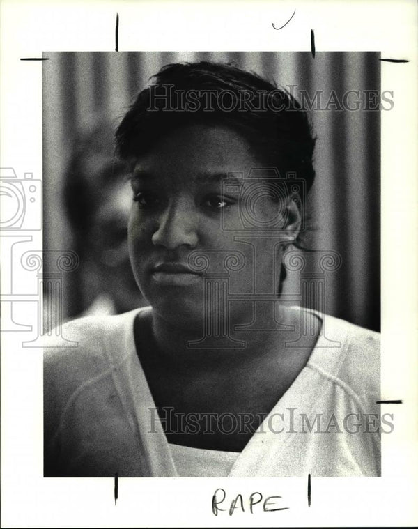 1990 Press Photo Angela Porter - accused of rape/beating of an 18 year ...