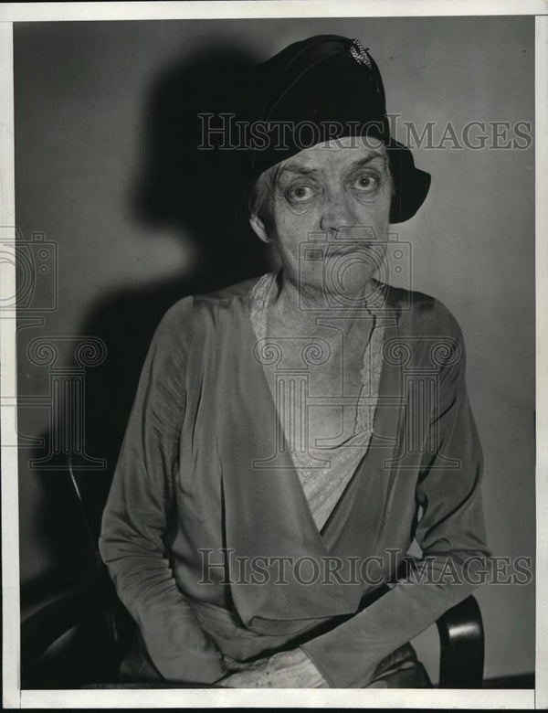 1933 Press Photo Mrs Mary C Lott Kidnapped by Frank Golden of Los Ange ...